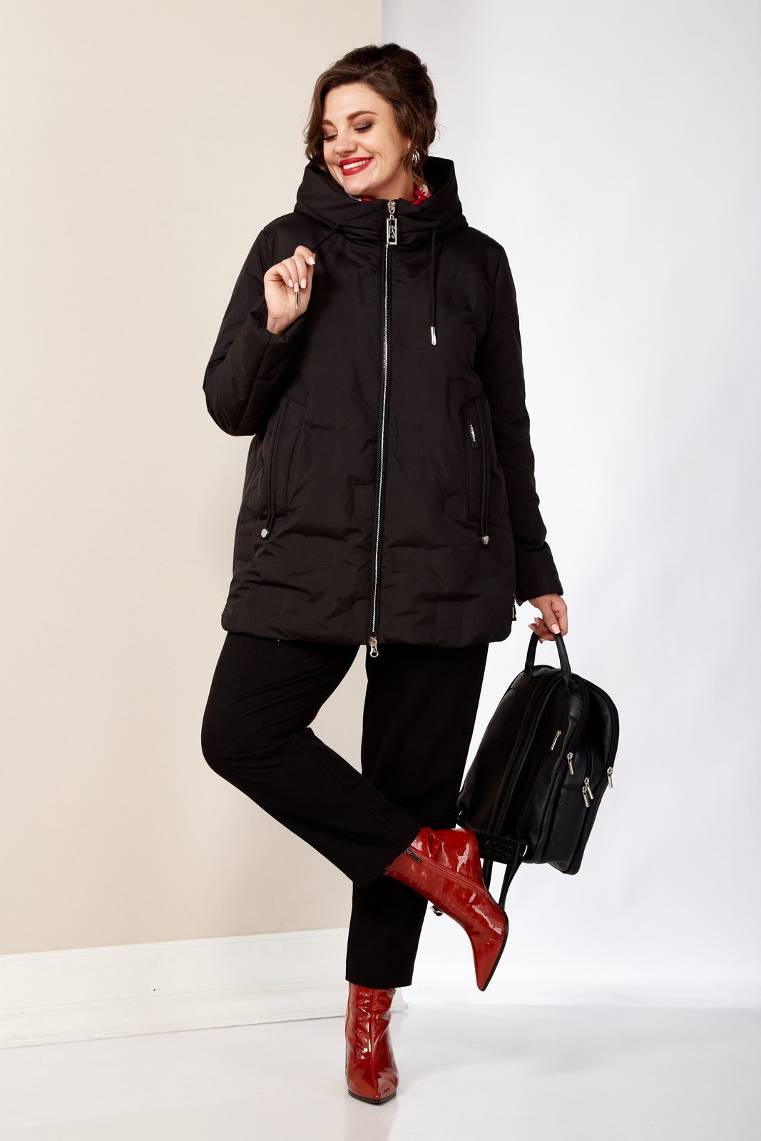 Куртка 2140 черный Shetti купить - 8% скидка | в наличии